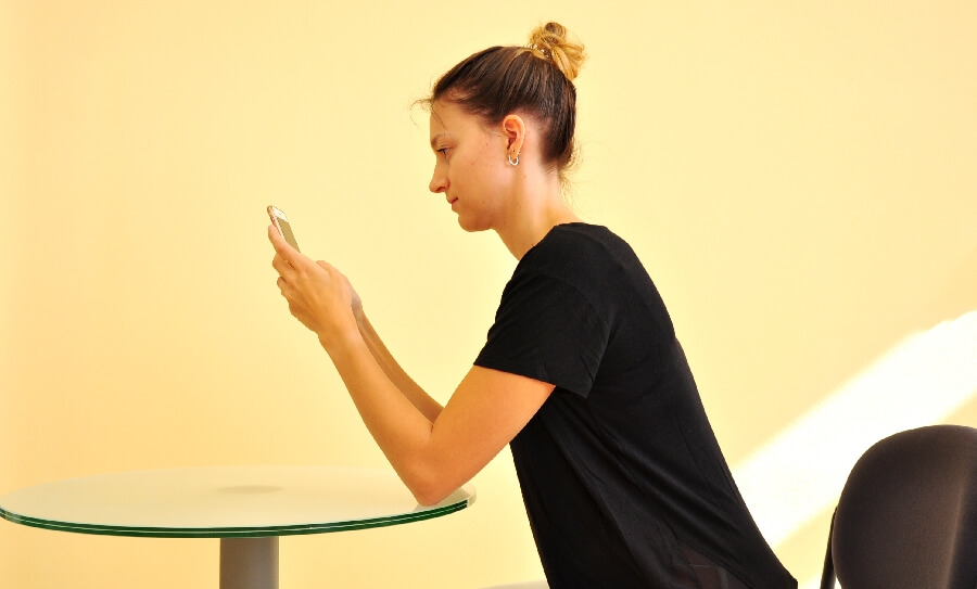 Handy bzw. Smartphone richtig halten